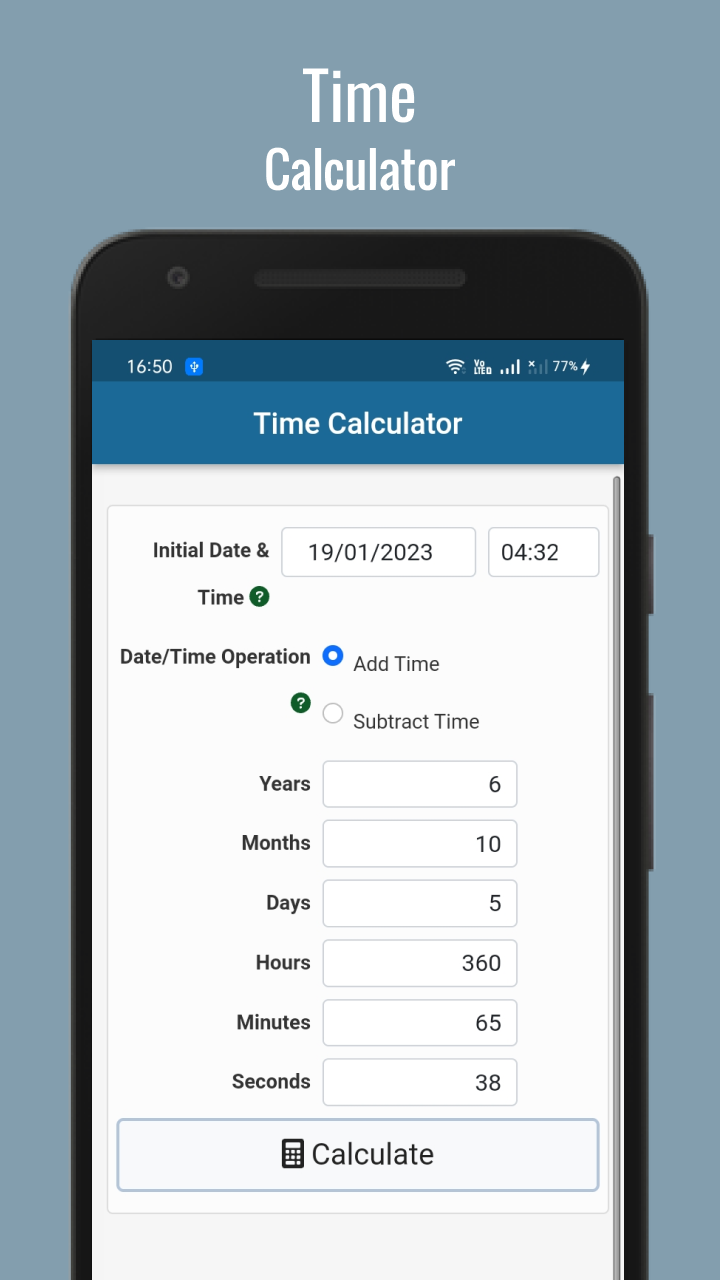 Time Calculator:Amazon.de:Appstore for Android