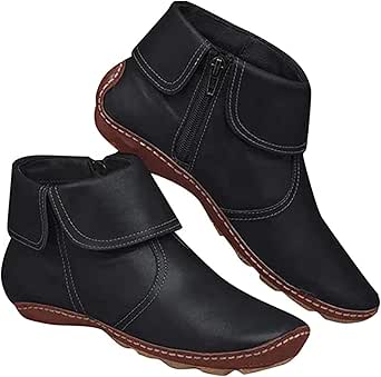 Amazon.com: Ladmiple Cowboy Booties For Women Ankle Boots Cowgirl ...