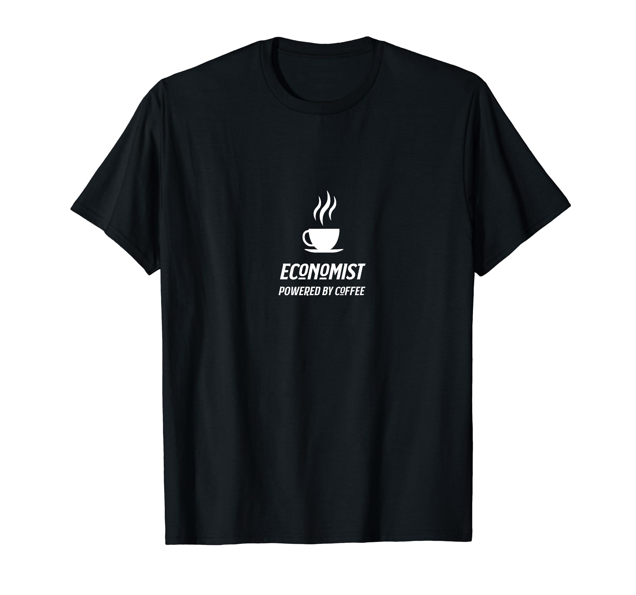 Amazon.com: Economist Powered By Coffee Funny T Shirt Economics Gift ...