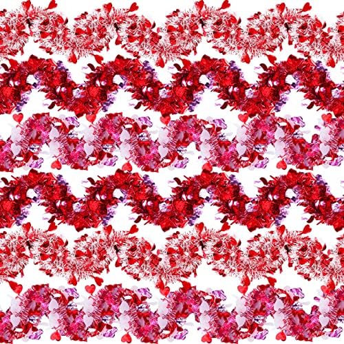 Amazon.com: 33 FT Valentines Day Garland Decor Red Cupid Pink Heart ...