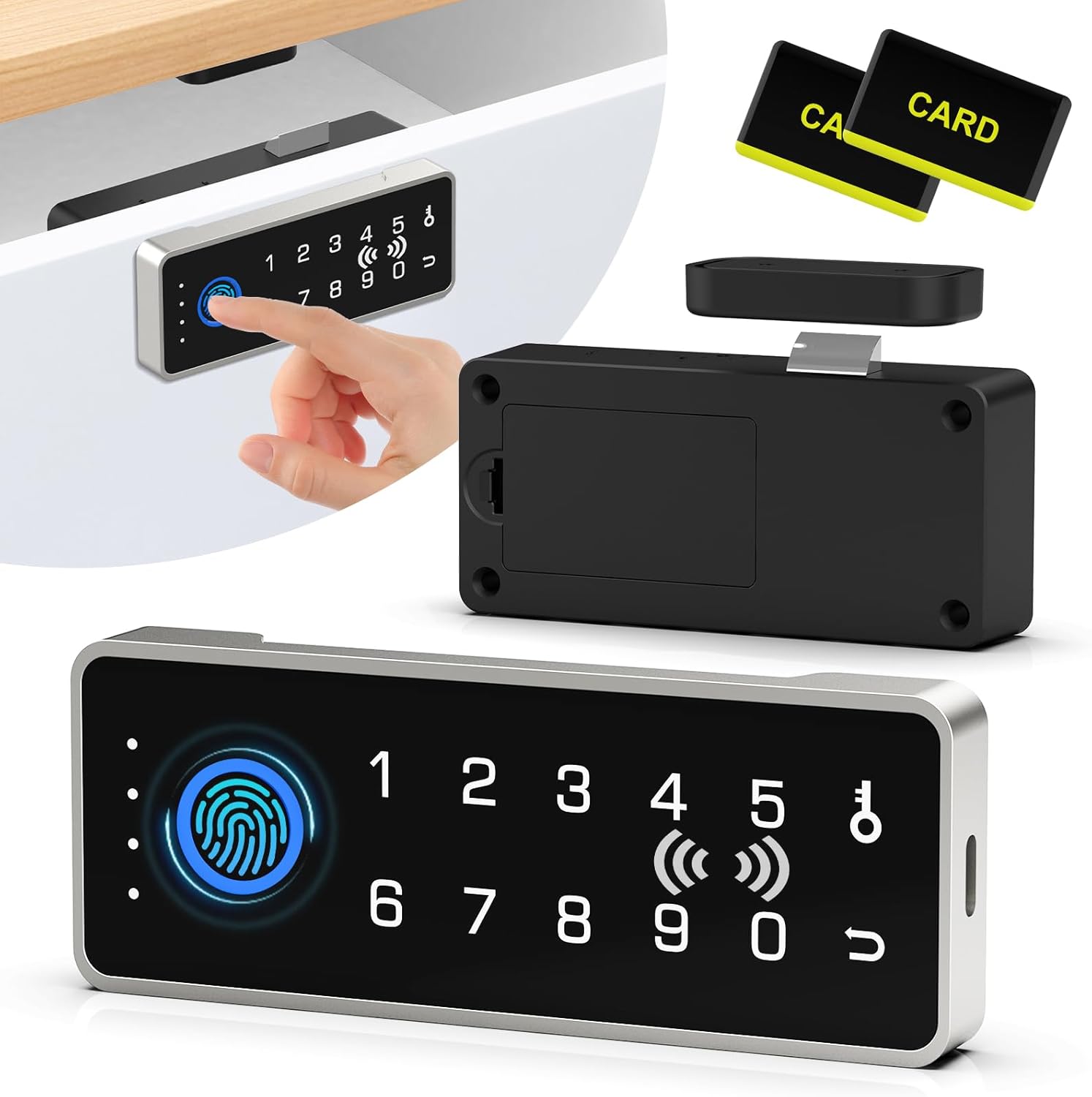 Eseesmart Smart Cabinet Lock, Magnetic Digital Electronic RFID Keyless ...