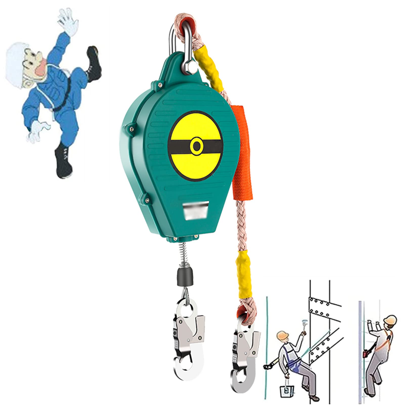 Buy SJASD Self-Retracting Lifeline Personal Fall Protection,High ...