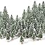 Amazon.com: 30Pcs Mini Christmas Trees Artificial Christmas Tree Bottle ...