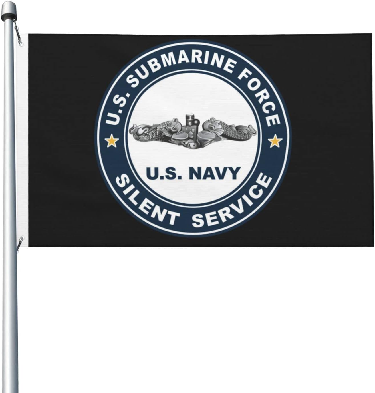 Amazon.com : Us Submarine Force Silent Service Double Sided Flag ...