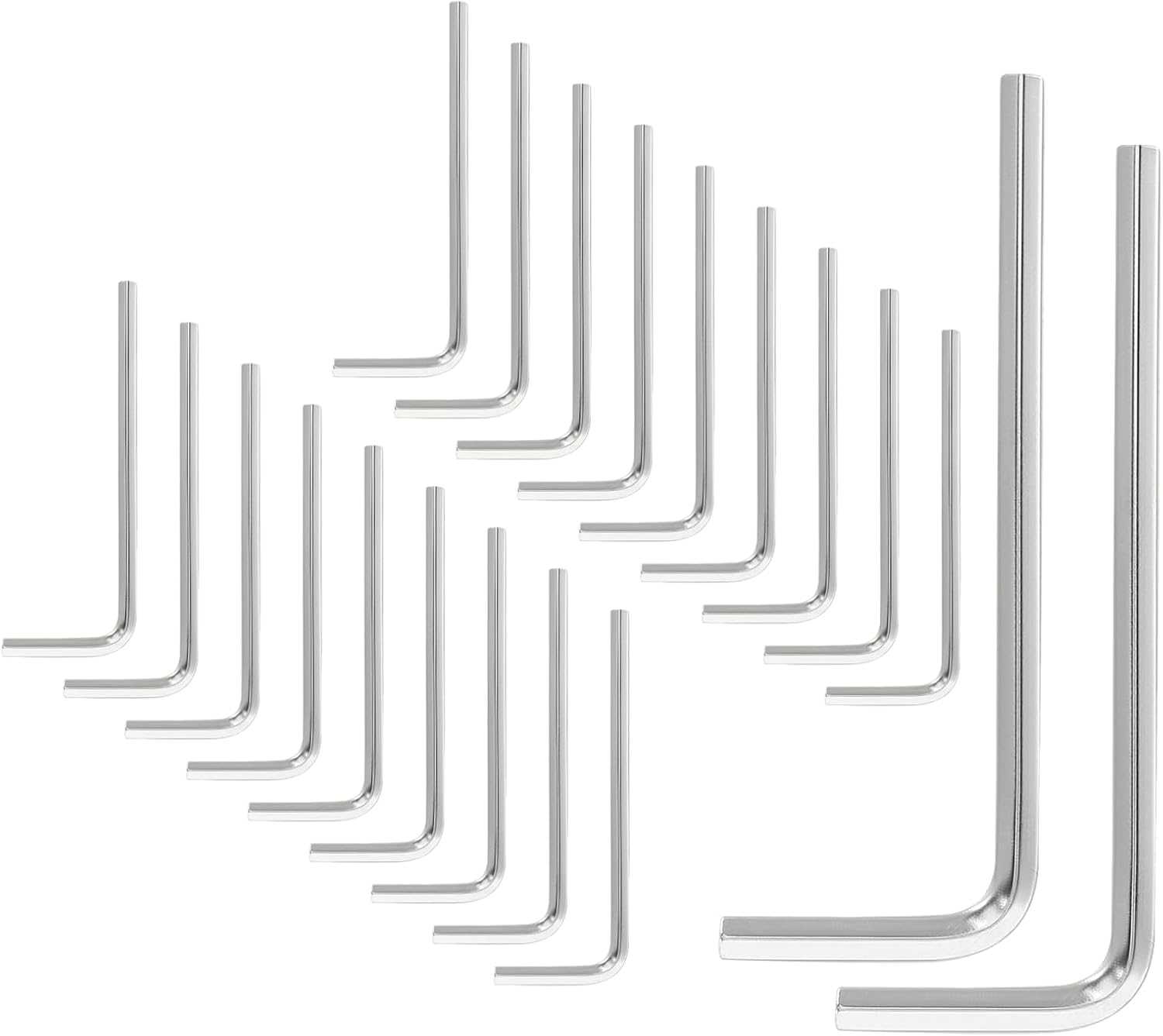 Luomorgo 20 Pcs 3mm/1/8 Inch Allen Wrench, L Shaped Hex Key, Heavy Duty ...