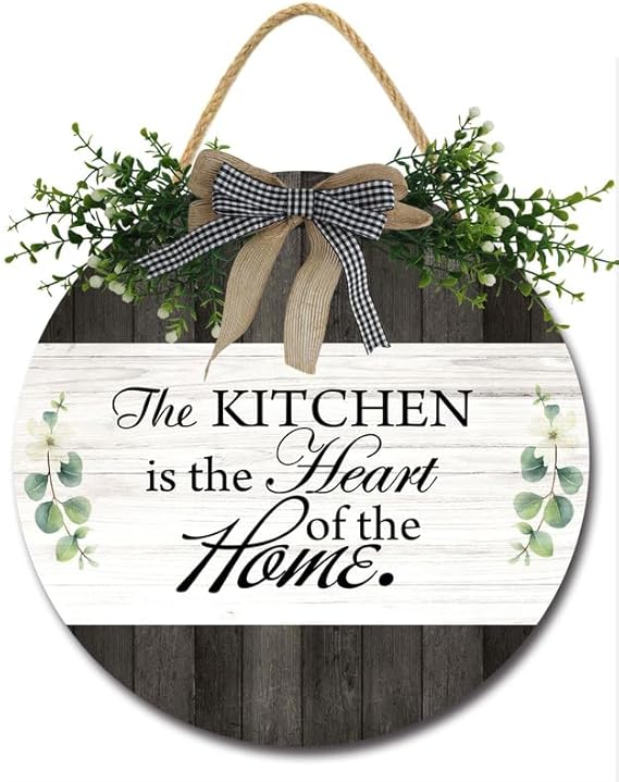 Amazon.com: Bidesign The Kitchen Is The Heart Of Home Kitchen Decor ...