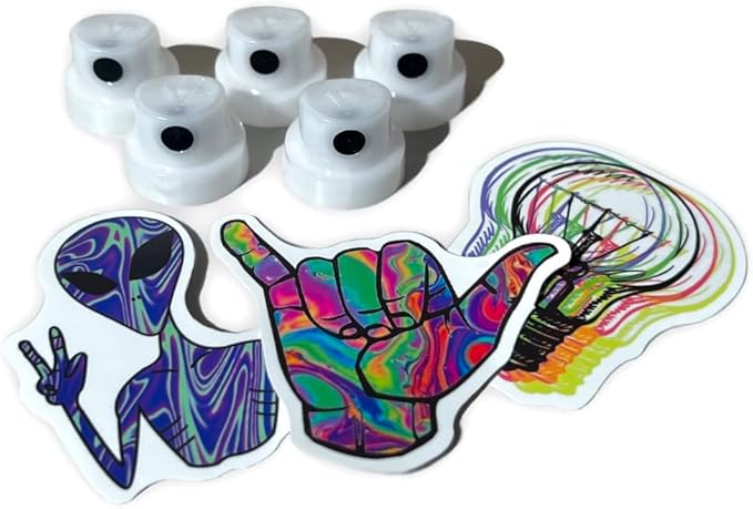 Amazon.com: Astrofat Spray Paint Caps for Graffiti and Street Art. (Set ...
