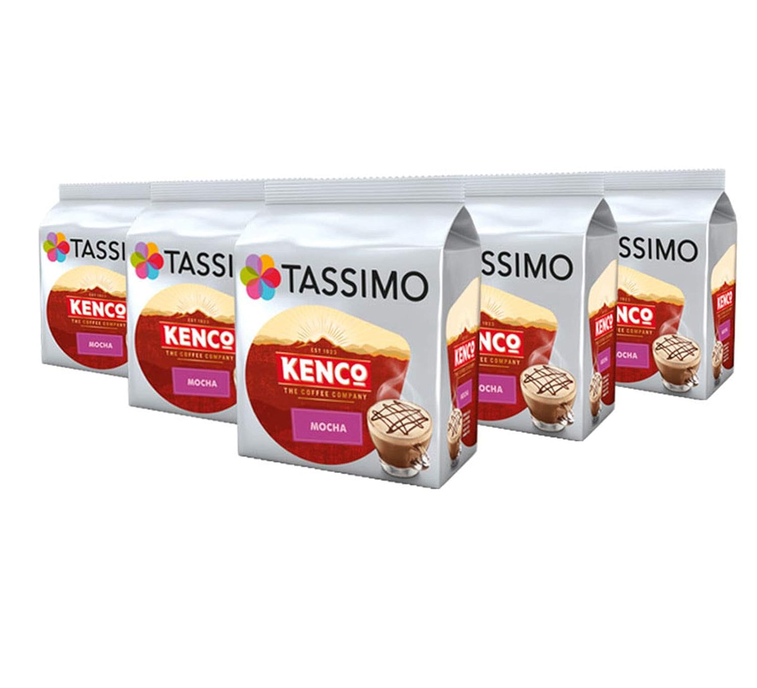 Amazon.com: Tassimo Kenco Mocha coffee capsules, Pack of 5 (40 T-Discs ...