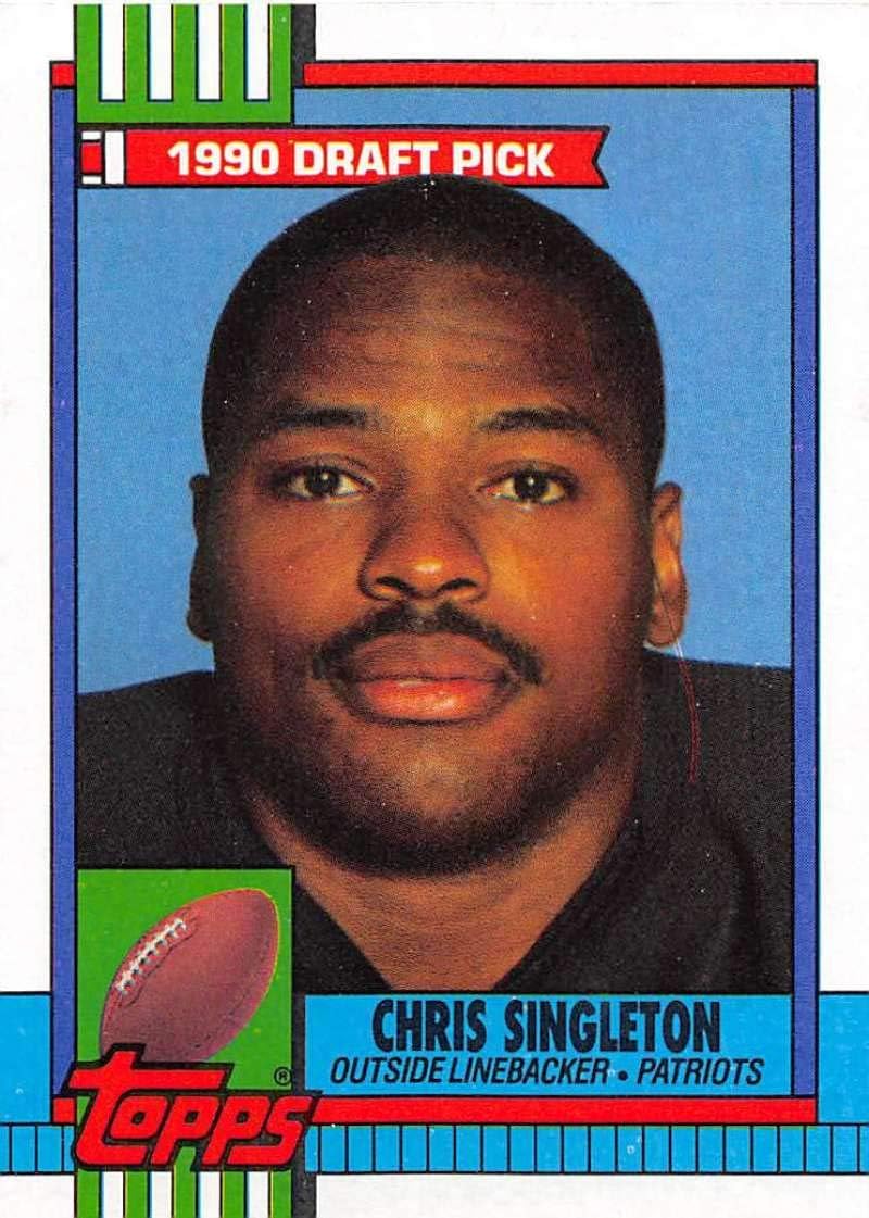 Amazon.com: 1990 Topps Disclaimer Back Football #416 Chris Singleton RC ...