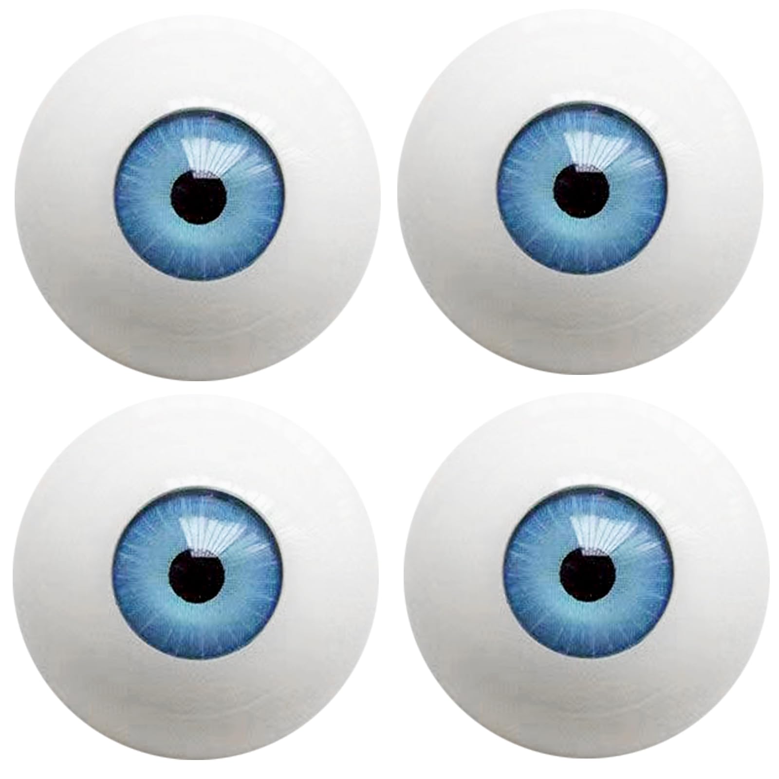 Amazon.com: Realistic Acrylic Eyeball, 2 Pairs Plastic Hollow Eyeball ...