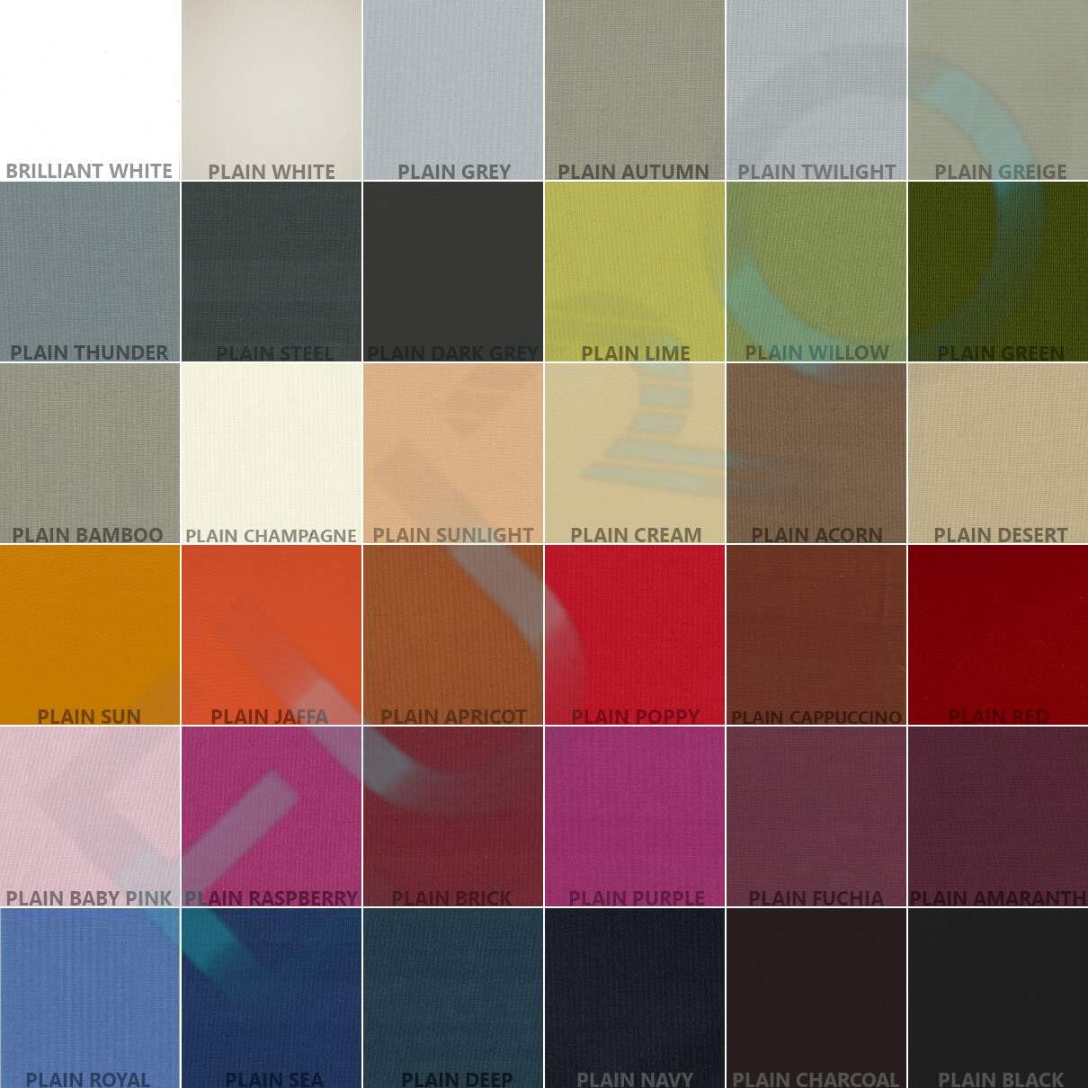 EUROBLINDS - PLAIN Vertical Blind Slats - Made to Measure - OVER 30 ...