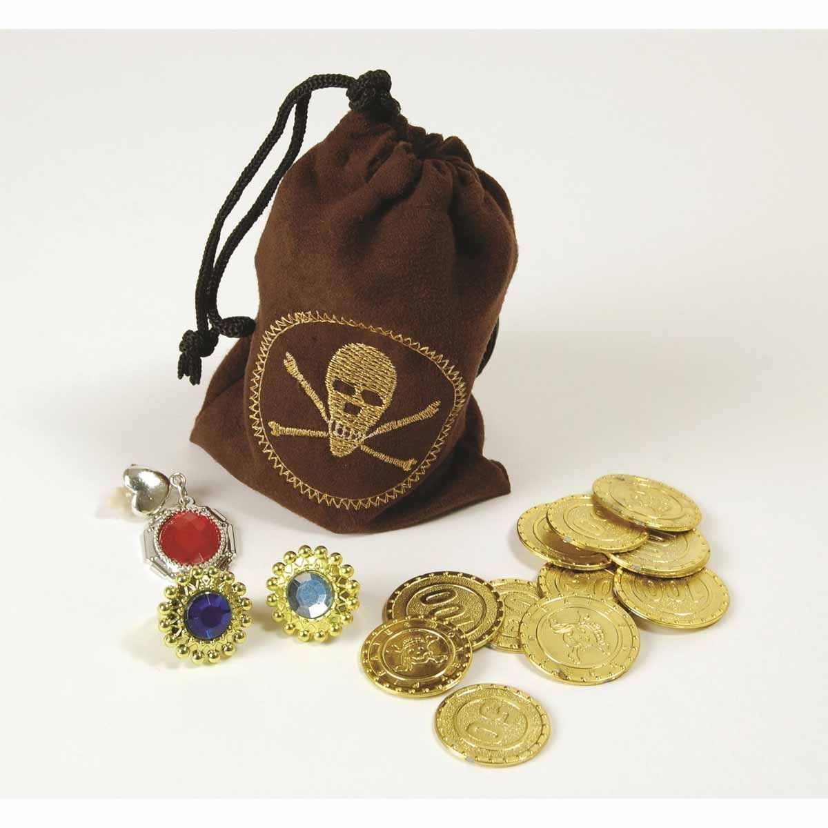 Bristol Novelty BA1089 Pirate Pouch with Coins and Jewellery ...
