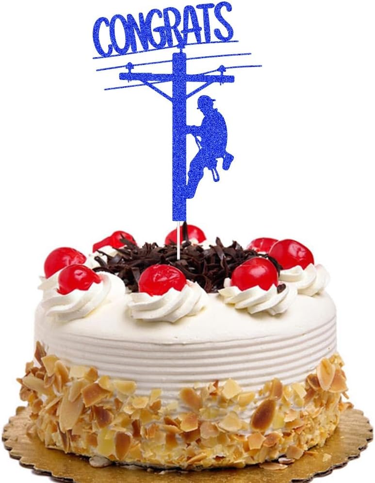 Amazon.com: Congrats Grad Cake Topper, Congrats Electrician ...