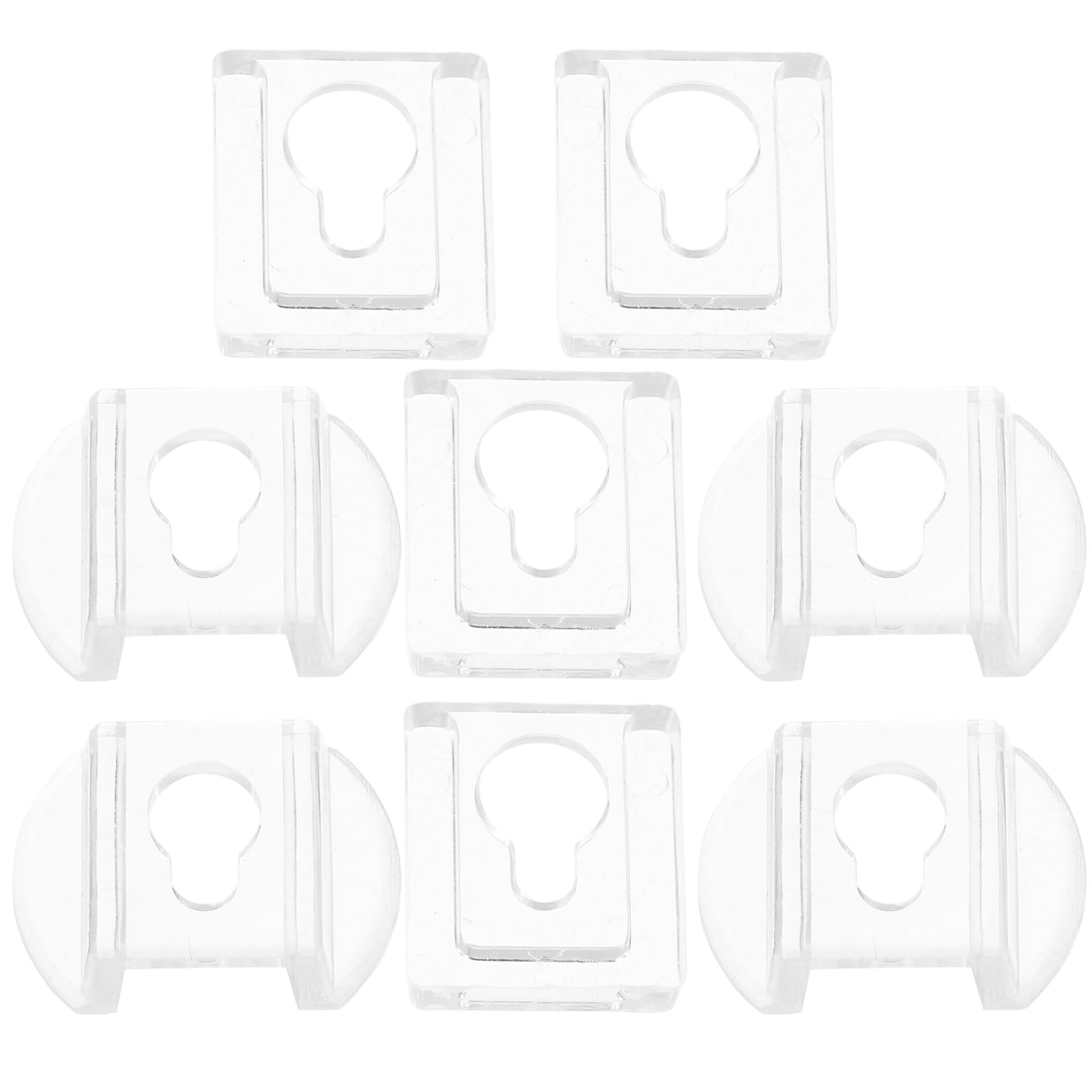 Veemoon 8Pcs Picture Frame Keyhole Hangers, Acrylic Frame Hanging Clips ...
