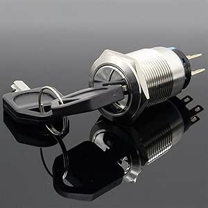 JEMITA 2pcs 19mm Metal ON-OFF 2/3Position DPST A Series Electronic Lock ...