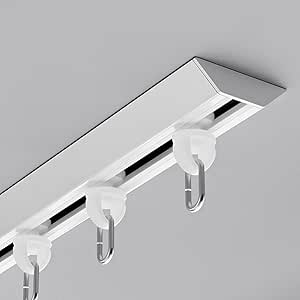 Amazon.com: White Ceiling Curtain Track, 3 6 8 12 16 20 22 36 47 49 FT ...