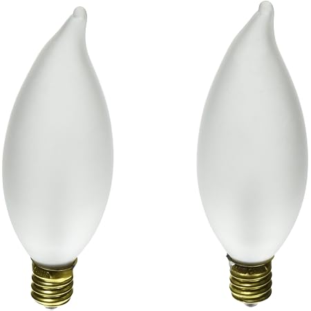 Satco Products S3778 120-Volt 25CA8 Candelabra Base Turn Tip Frosted ...