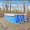 Amazon.com : Hlimior 11.2x8.2Ft Rectangular Frame Pool Ground Cloths ...