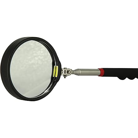 Amazon.com: Inspection mirror telescoping with LED Lighted Round Mirror ...