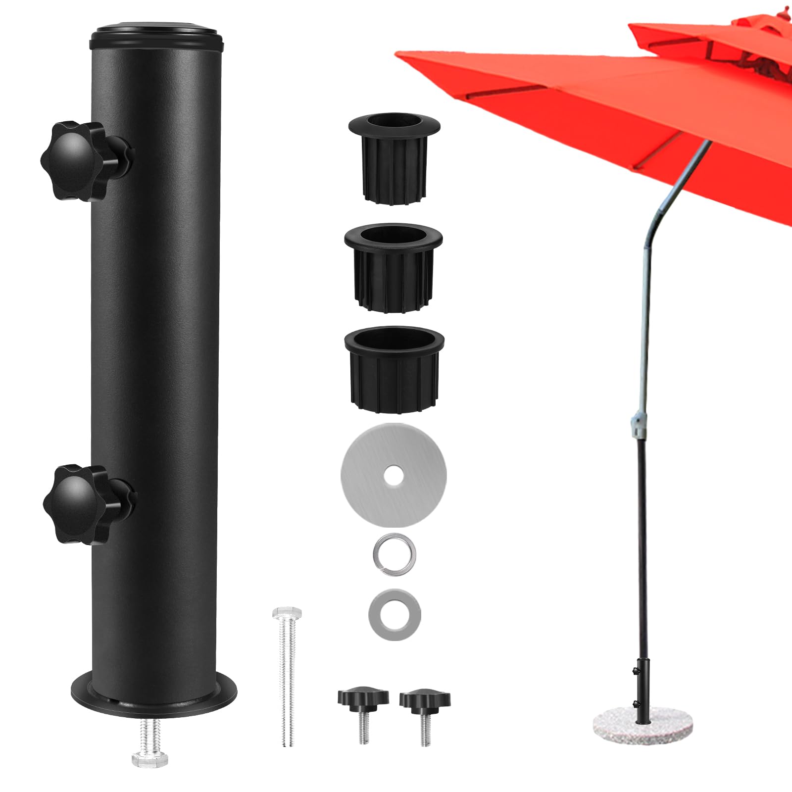 Amazon.com : Lalafancy Granite Umbrella Stand Tube Outdoor, Stone ...