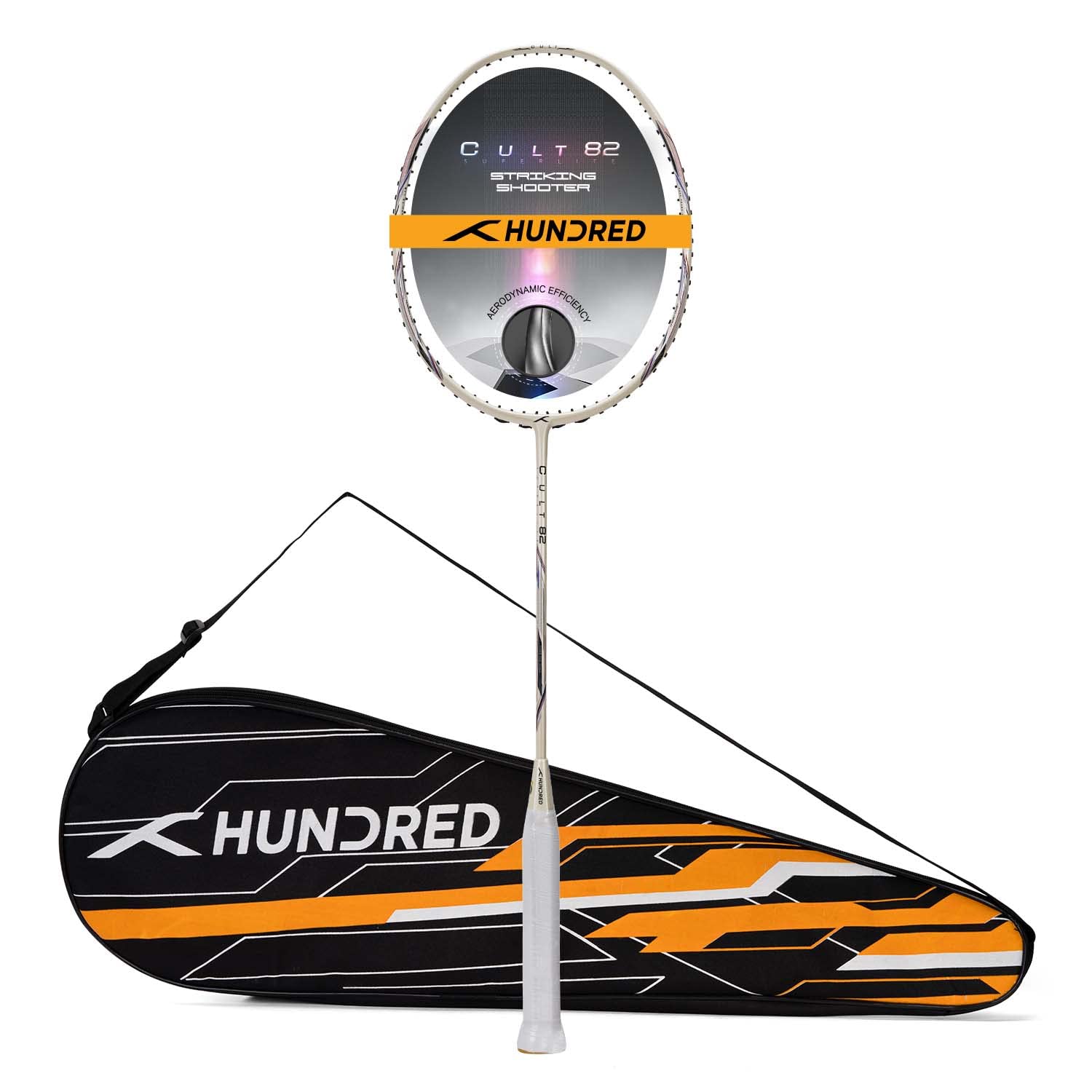 Buy HUNDRED Cult 82 Superlite Carbon Fibre Unstrung Badminton Racket ...