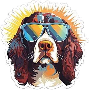 Amazon.com - Cool English Springer Spaniel Dog Sticker - Waterproof ...
