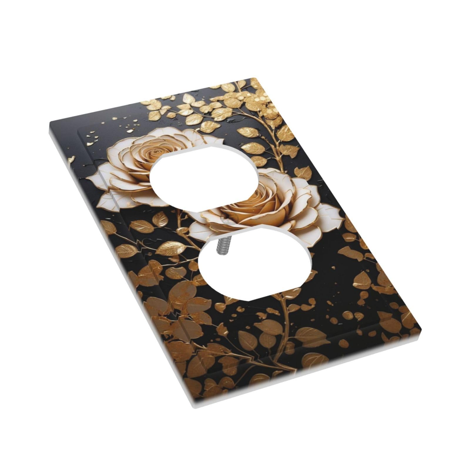 Mid Century Modern Decor Tewujay Decorative Outlet Covers Black Gold ...