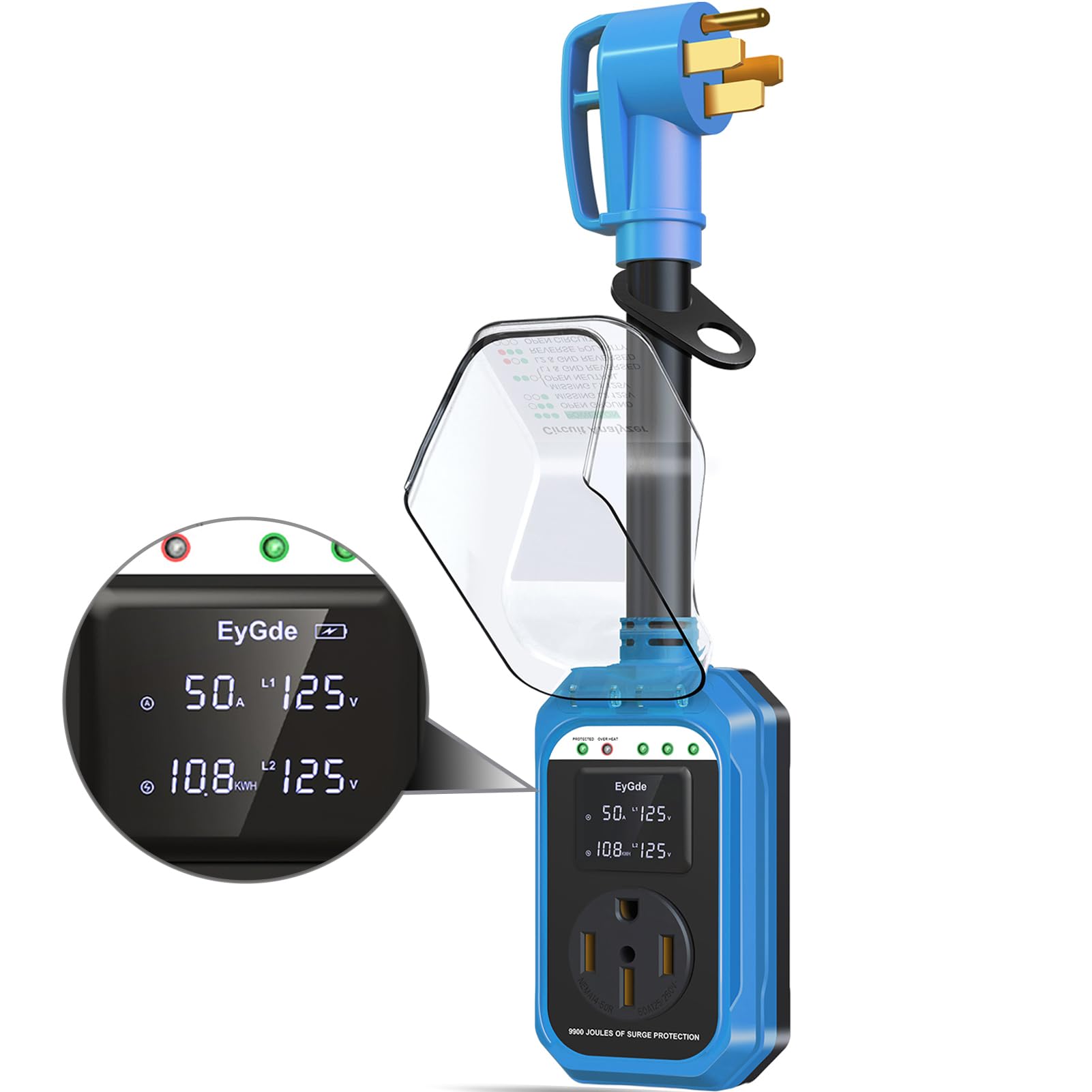 Snapklik.com : EyGde RV Surge Protector 50 Amp Waterproof Upgraded 50 ...
