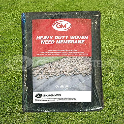 GroundMaster 2m x 50m Heavy Duty Weed Control Fabric Ground Cover ...