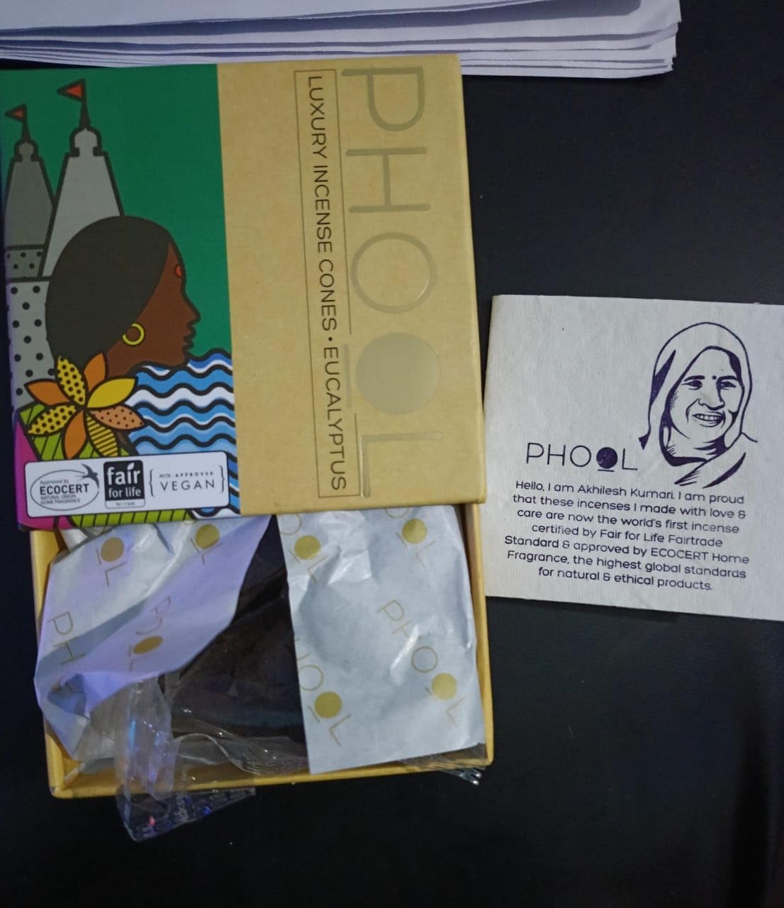 PHOOL LUXURY INCENSE Mosquito Repellent|Pack Of 2(80 Organic Dhoop ...