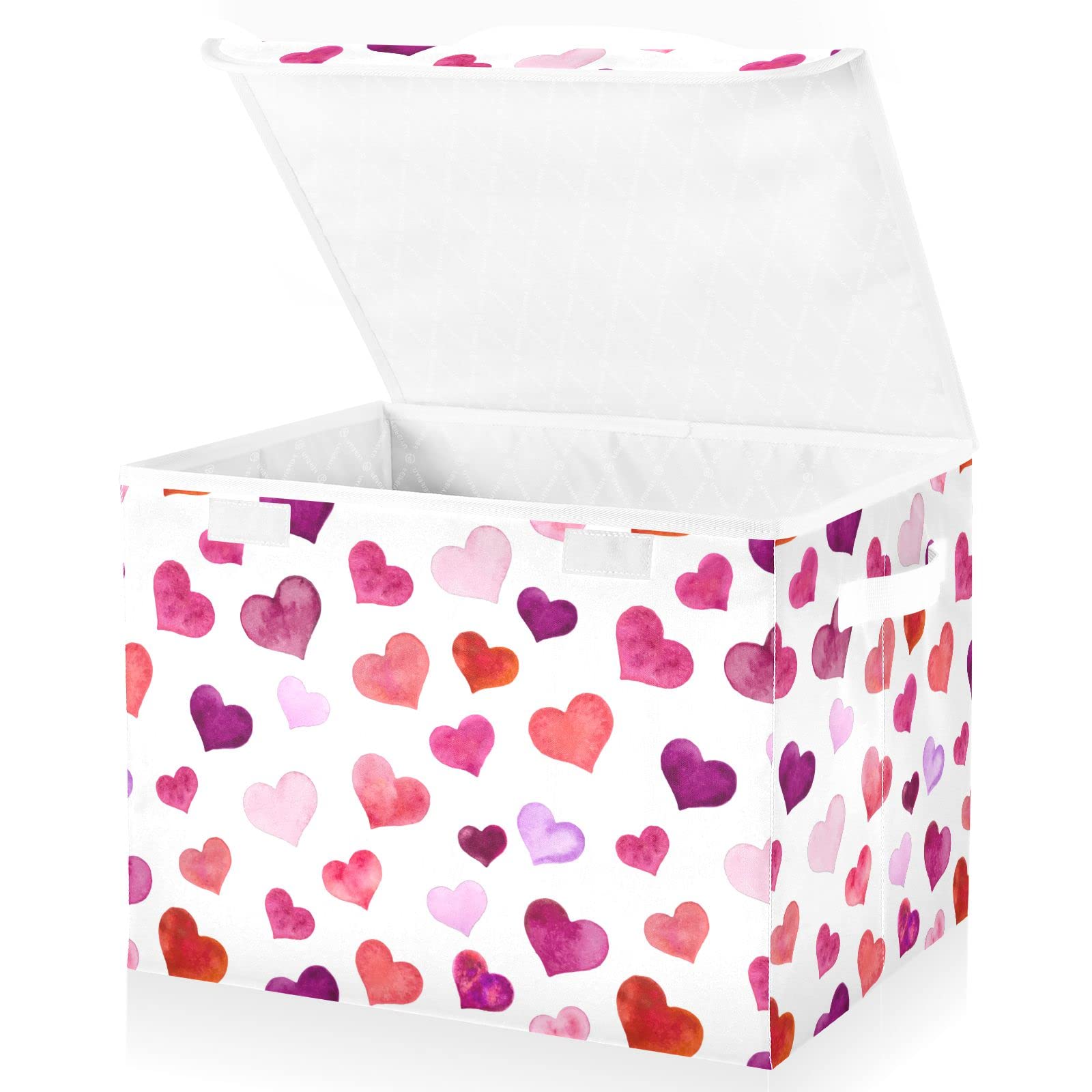 Amazon.com: senya Valentine's Day Storage Baskets Collapsible Storage ...