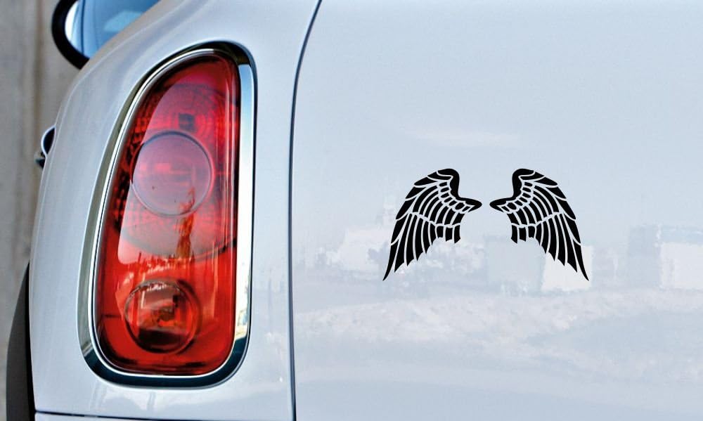 Amazon.com: Angel Wings Version 1 Car Vinyl Sticker Decal Bumper ...