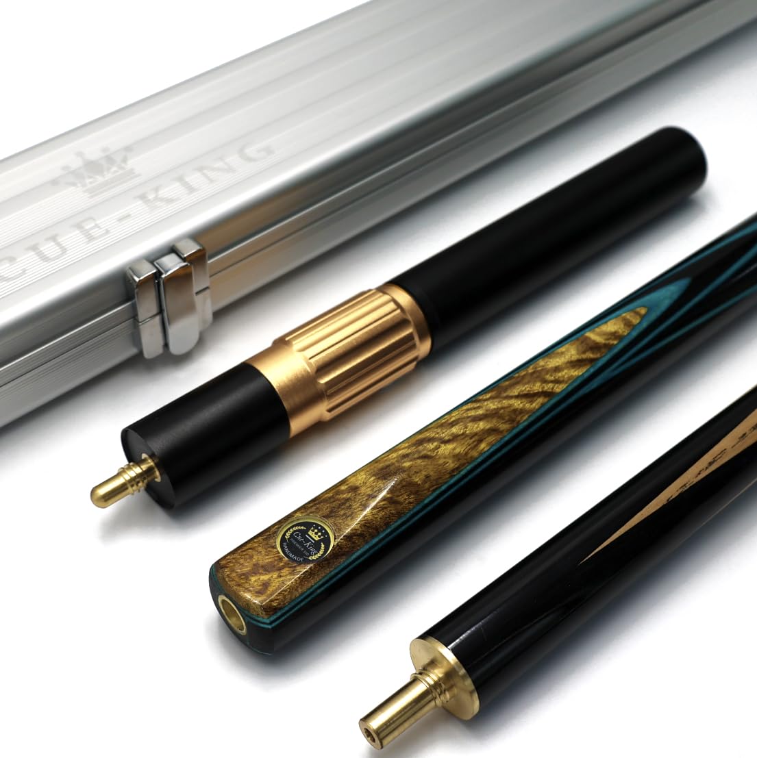Cue-King Premier 300 Snooker Cue, Pool Cue, Handmade 57" 18oz 3/4 ...