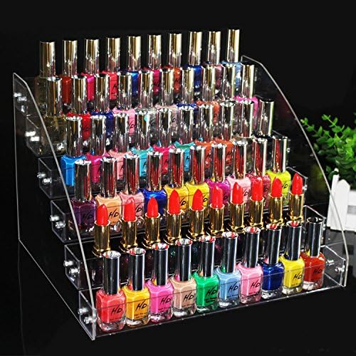 Amazon.com: XRY Acrylic Nail Polish Display Stand; Up to 6 Tiers 60 ...