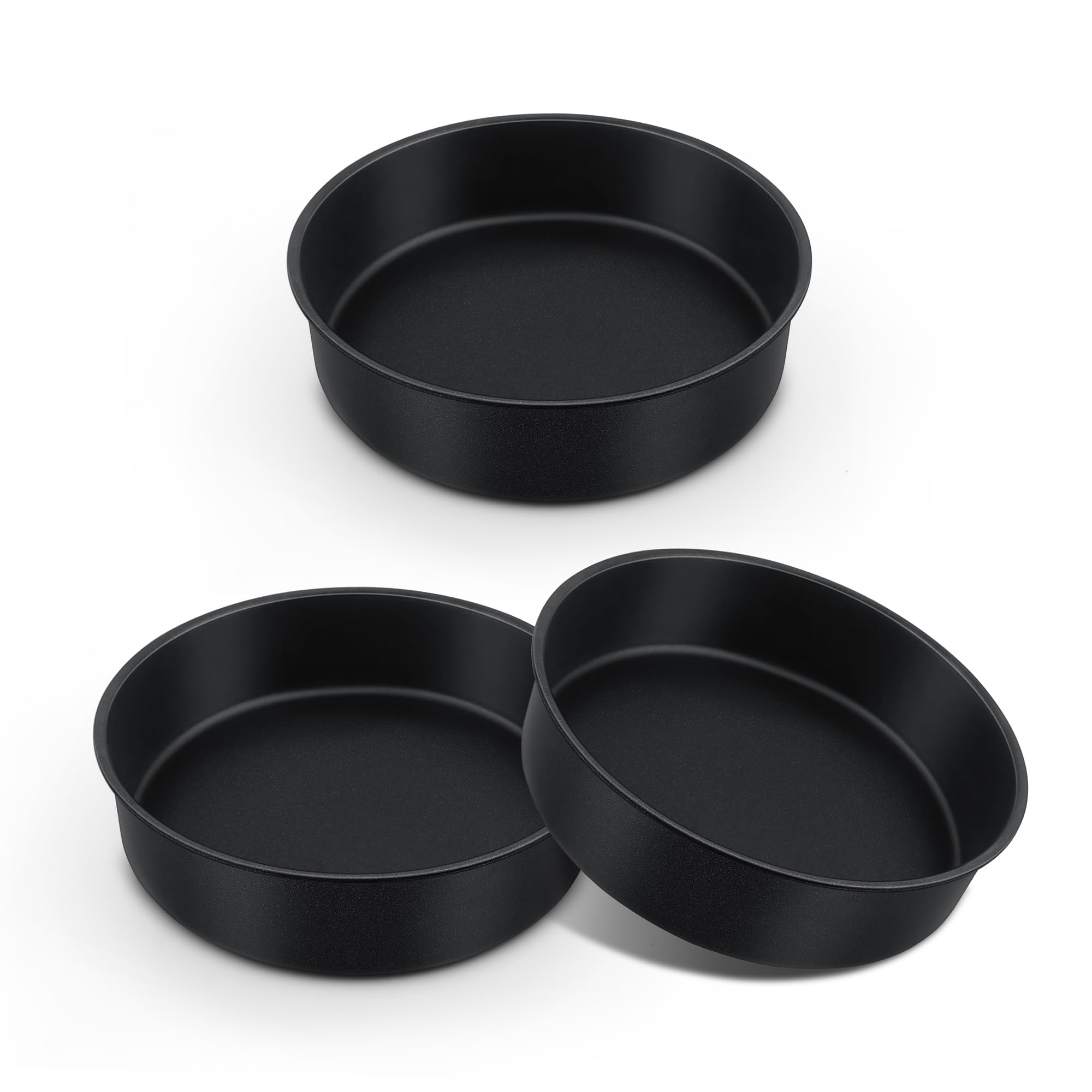 Snapklik.com : E-far 8 Inch Cake Pan Set Of 3, Nonstick Round Baking ...