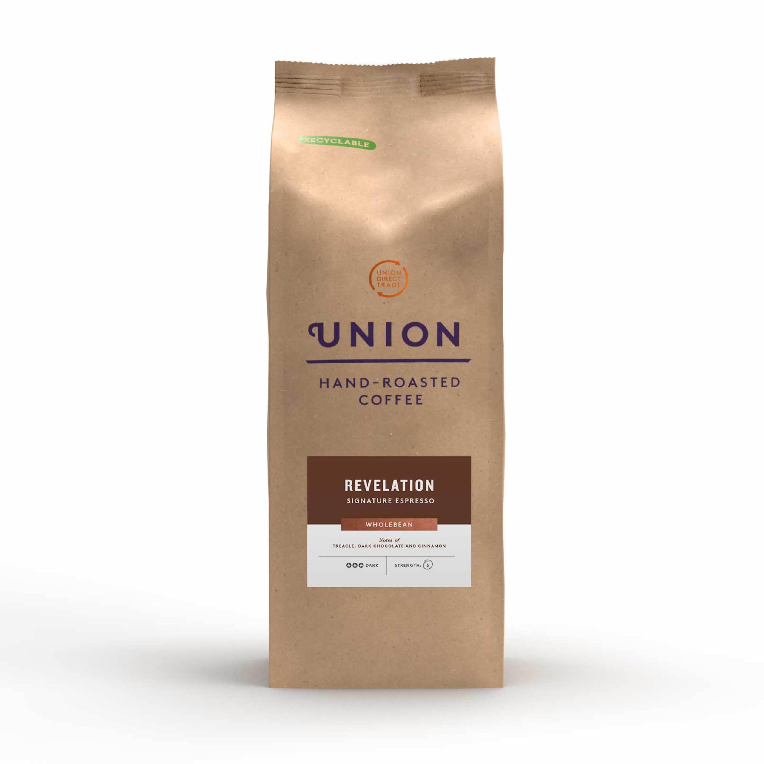 Union Coffee Revelation Espresso Coffee Beans Dark Roast Pack Of 1kg ...