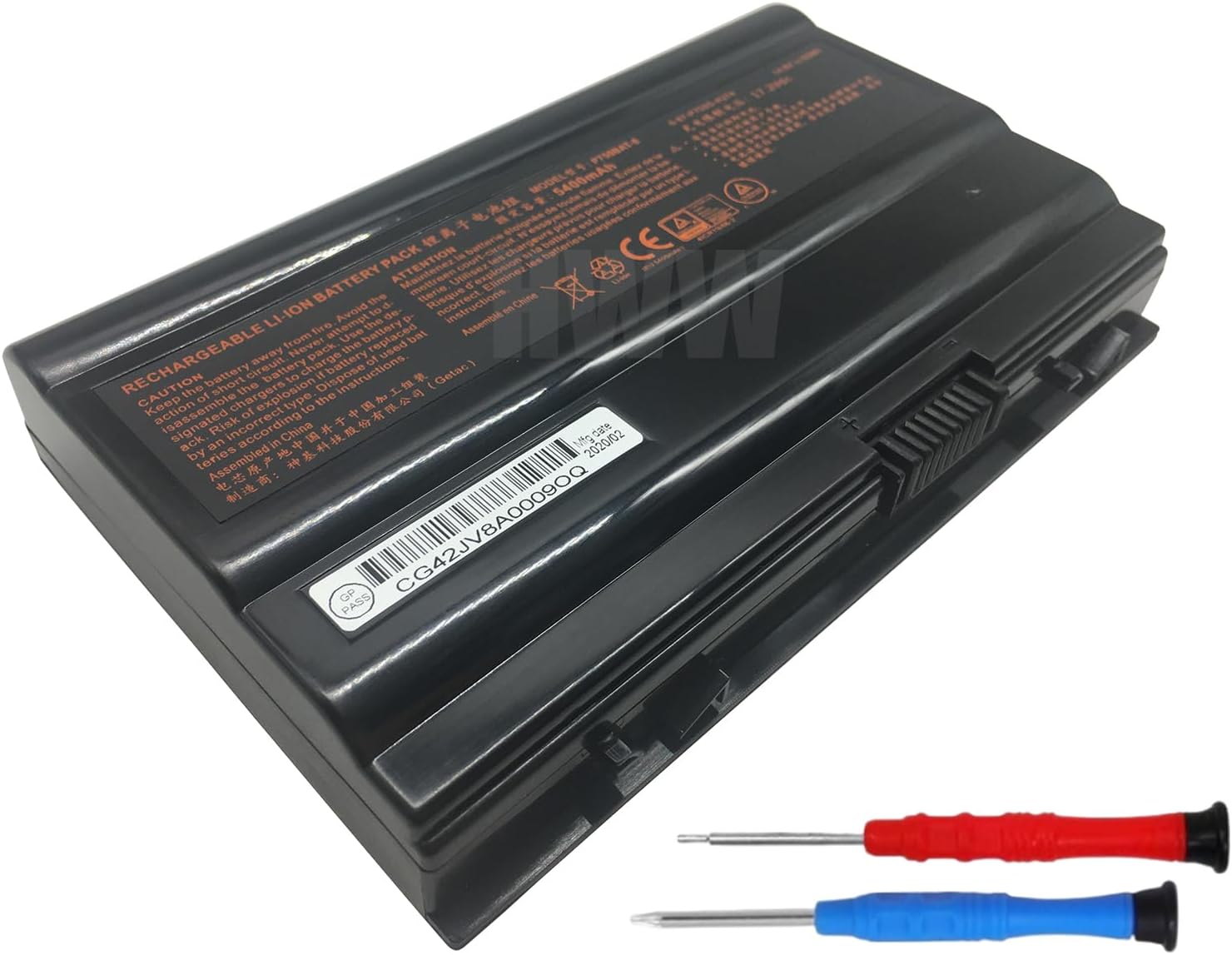 Amazon.com: HWW New 14.8V 82Wh P750BAT-8 Battery Compatible with Clevo ...