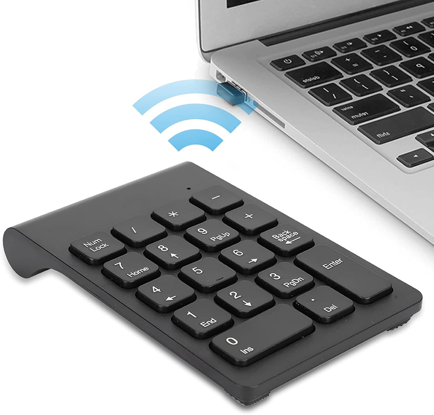Yunseity Teclado Numérico, Teclado Numérico Inalámbrico de 2.4G con ...