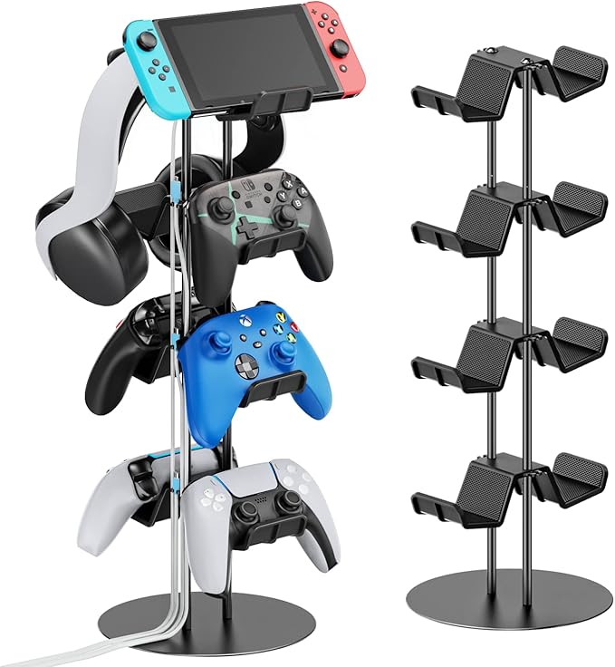 Amazon.com: Kytok Controller Stand 4 Tiers with Cable Organizer for ...