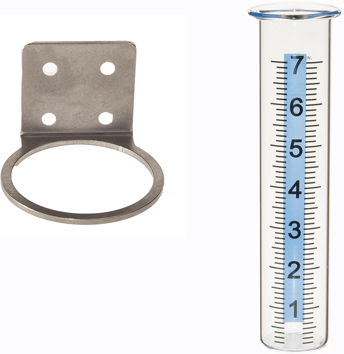 Amazon.com : Mateda 5" Capacity Rain Gauge with 2 in 1 Stainless Steel ...