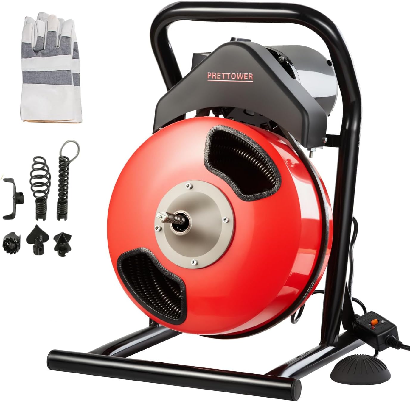 VEVOR Drain Cleaner Machine, 75 Ft x 3/8 Inch Drain Cleaning Machine ...