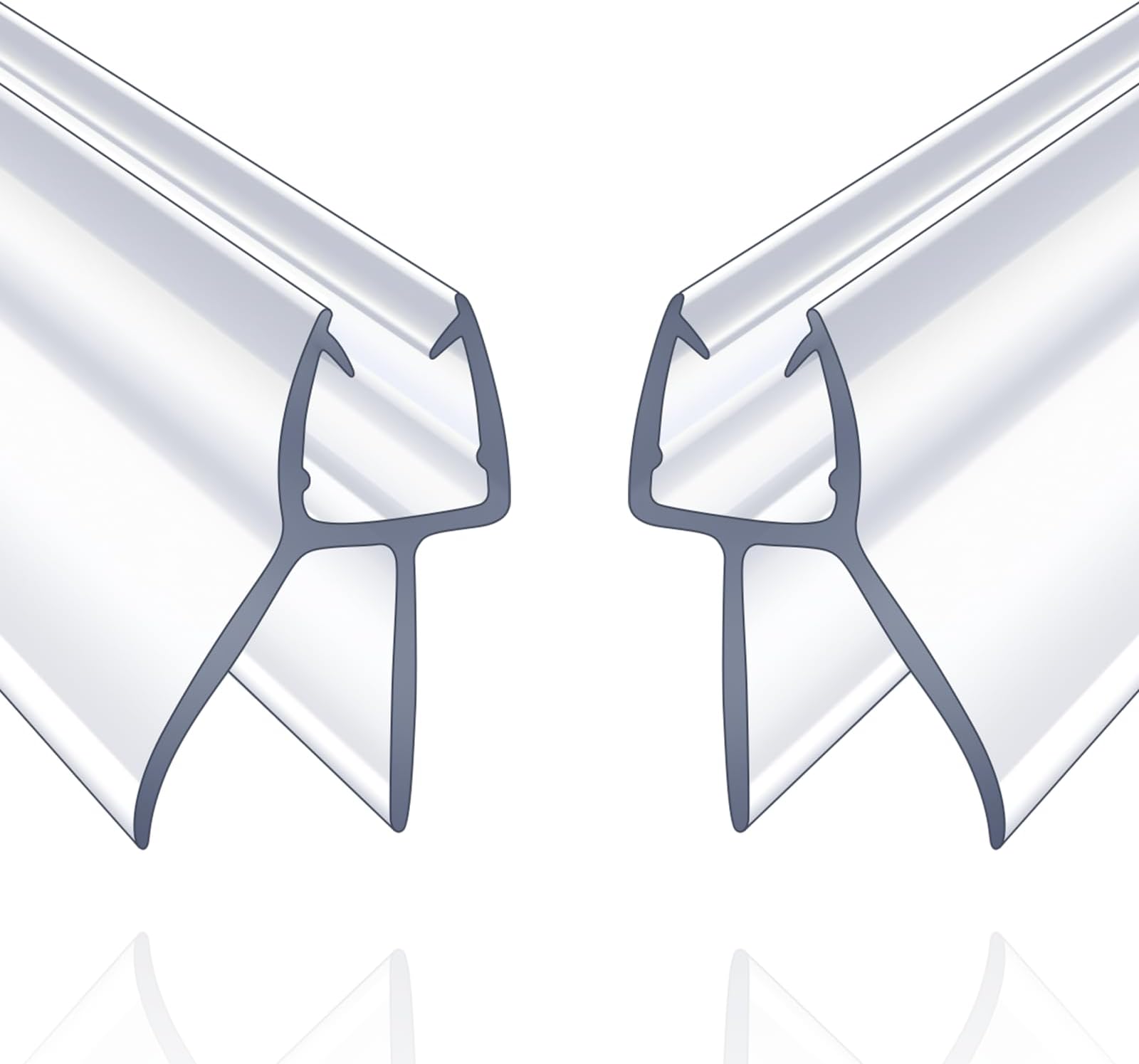 Amazon.com: ZNCZHZN Shower Door Bottom Seal, 2-Pack Frameless Door Seal ...