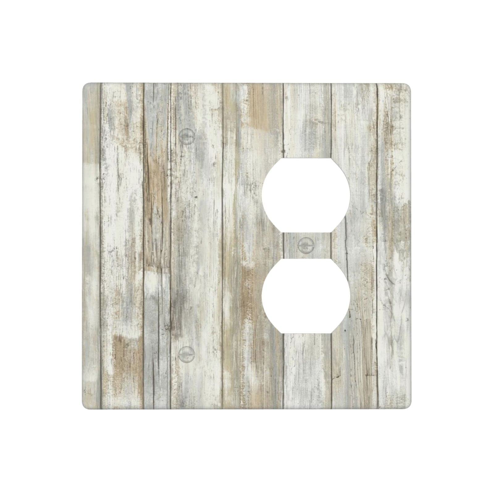 Farmhouse Combination 2 Gang Light Switch Cover Decorative Blank Outlet ...