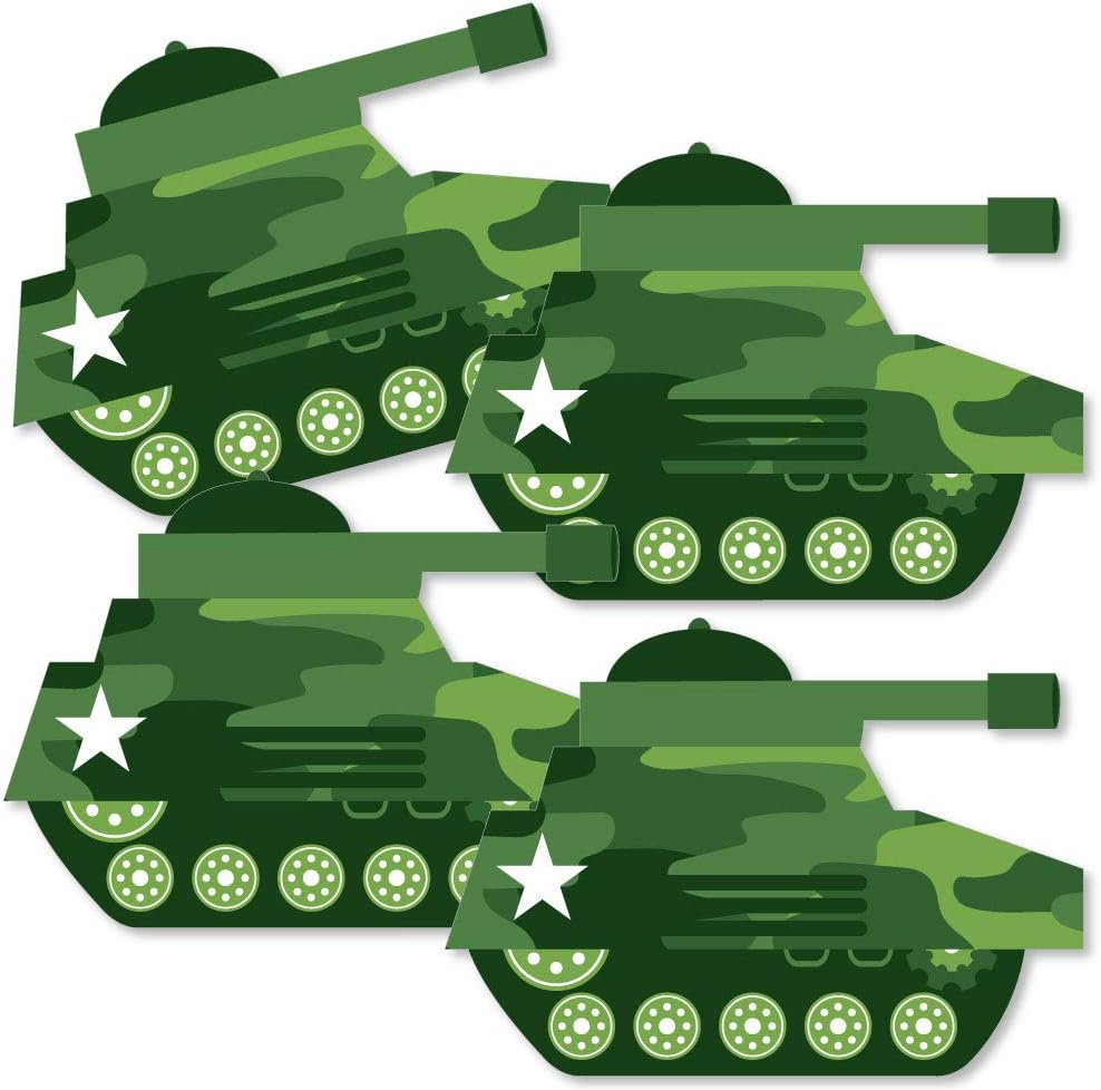 Amazon.com: Big Dot of Happiness Camo Hero - Tank Decorations DIY Army ...