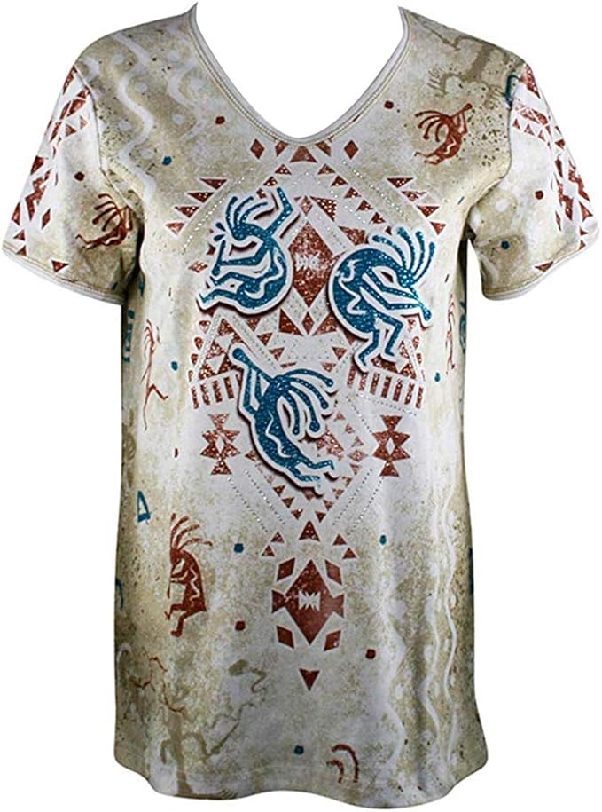 Cactus Bay Apparel - Koko Rave, Rhinestone Accents, V-Neck, Short ...