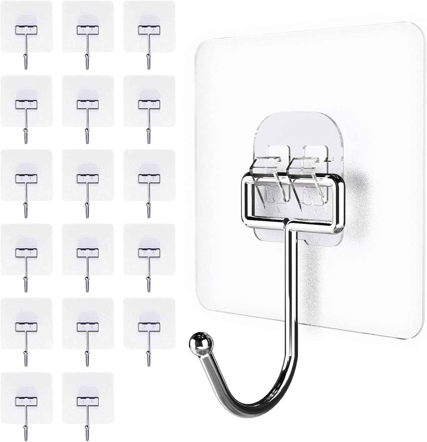Adhesive Hooks for Hanging Heavy Duty Wall Hooks Self Adhesive Towel ...