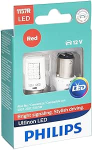 Philips 1157 Ultinon LED Bulb (Red), 2 Pack : Amazon.ca: Tools & Home ...