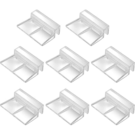 TIESOME 8mm Fish Tanks Glass Cover Clip, 8 Pieces Aquariums Lid Support ...