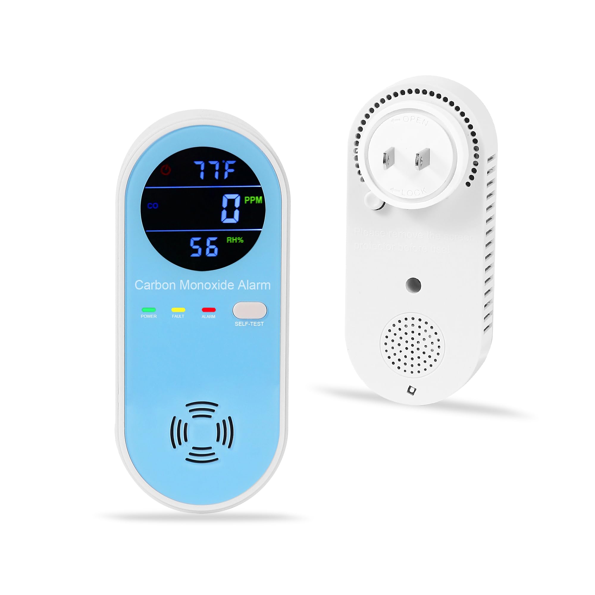 Carbon Monoxide Detector Plug in Wall - Carbon Monoxide Alarm with ...