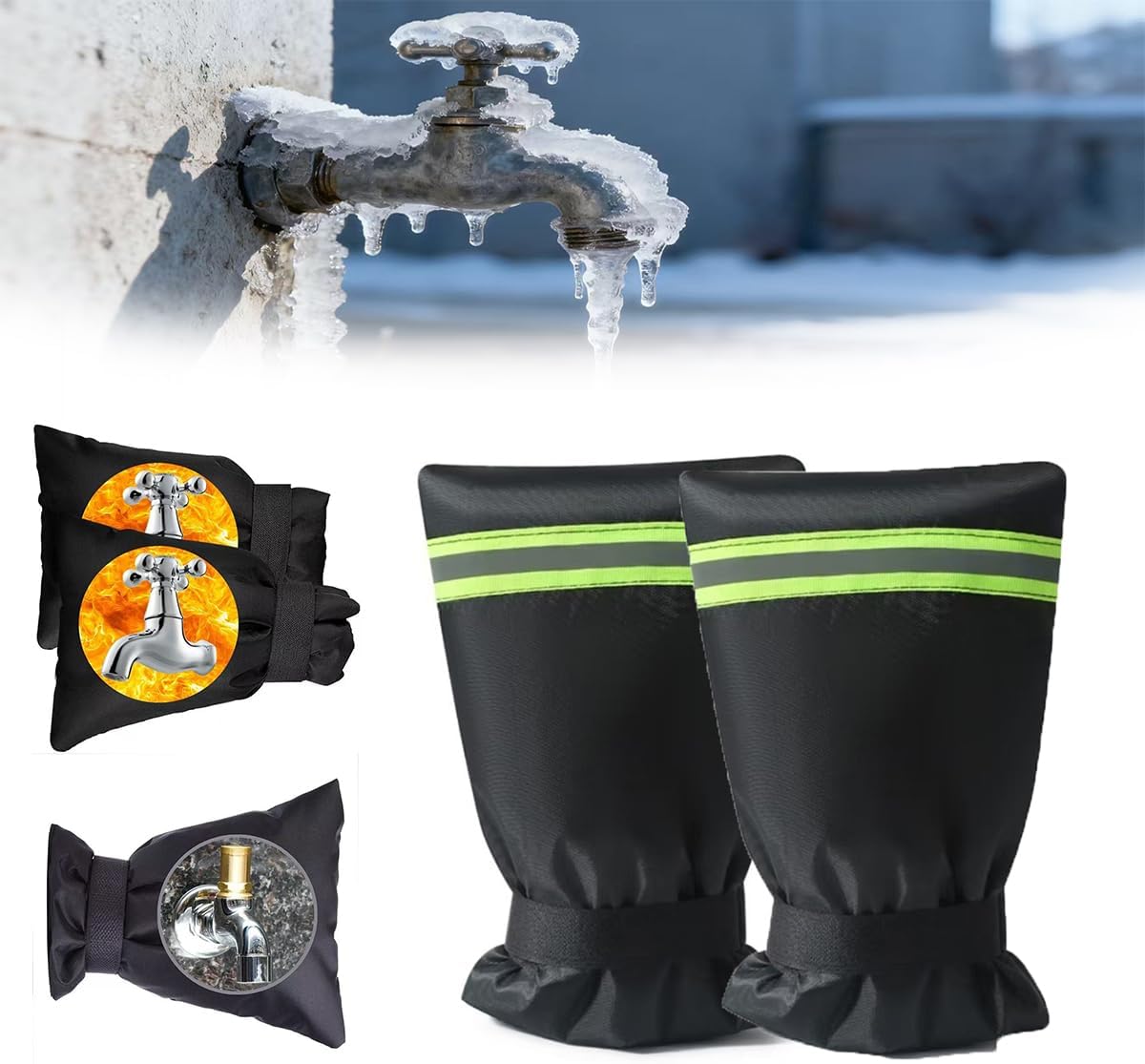 Amazon.com : Outdoor Faucet Covers for Winter, 2026 New Outdoor Water ...